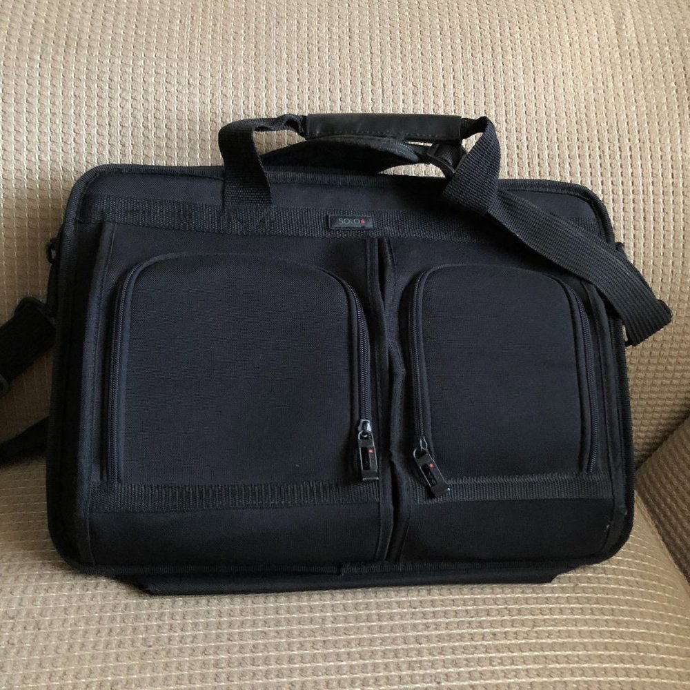 Solo Black Laptop Briefcase Portfolio. In Good Condit… - Gem